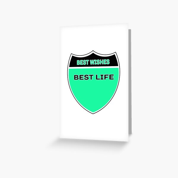 "Very beautiful best life logo" Greeting Card by BeautifyDesign | Redbubble