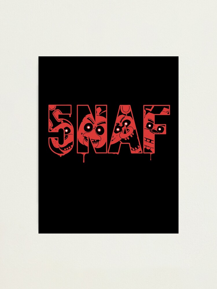 "5NAF Five Nights At Freddy's" Photographic Print for Sale by fnaftees ...