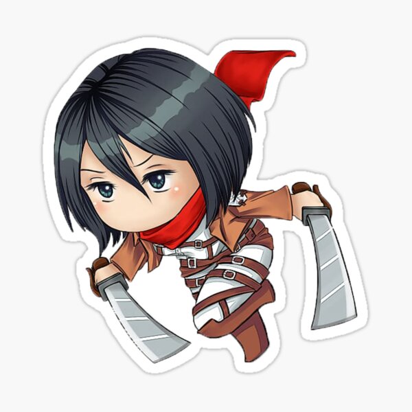 "Mikasa Ackerman Sticker - AOT Stickers - AOT Mikasa Ackerman Sticker ...