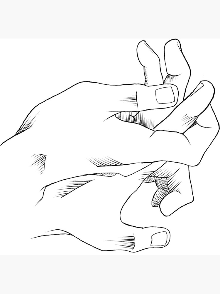 "Rabbit Escape Hand Sign" Poster for Sale by Windchillfactor | Redbubble