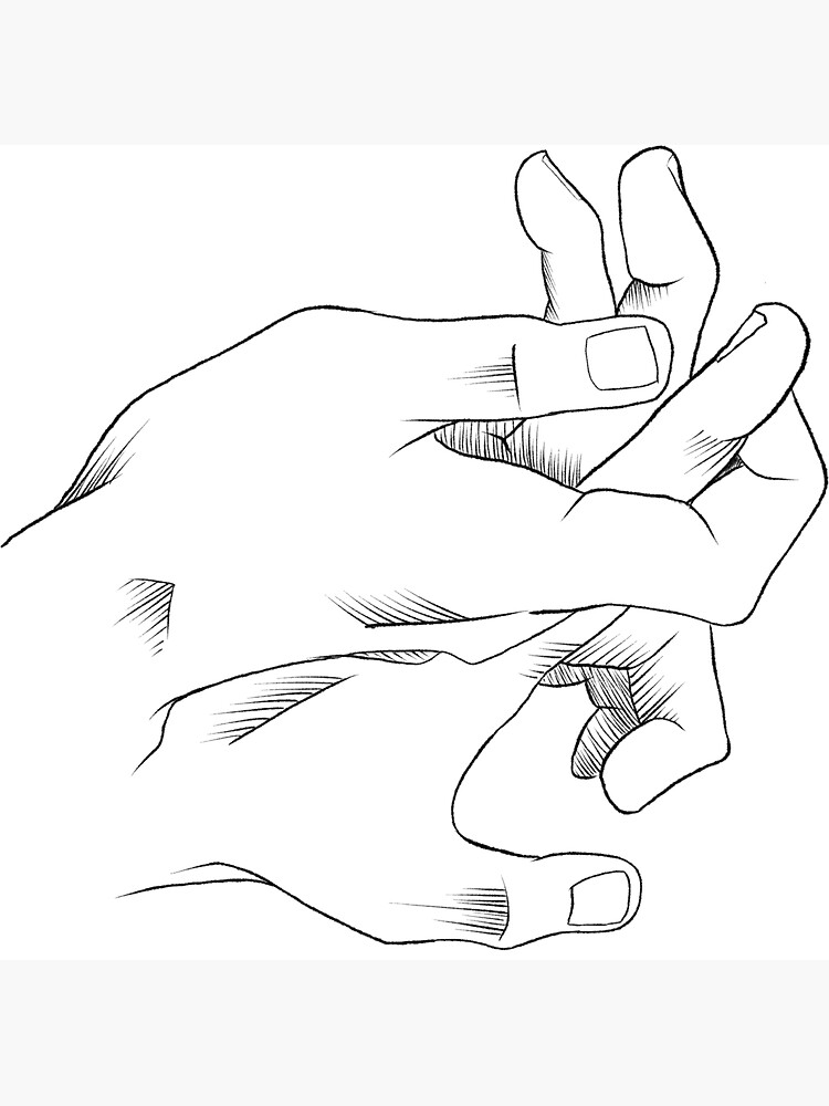 "Rabbit Escape Hand Sign" Sticker by Windchillfactor | Redbubble