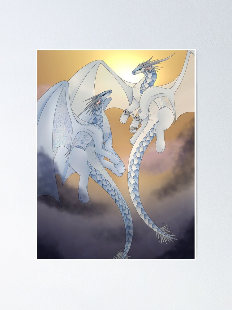 "Snowfall and Lynx - Wings of Fire - ALT" Poster for Sale by giratina13 ...