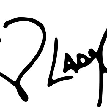"Gaga signature" Sticker for Sale by AlertStore | Redbubble