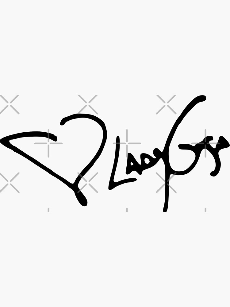 "Gaga signature" Sticker for Sale by AlertStore | Redbubble