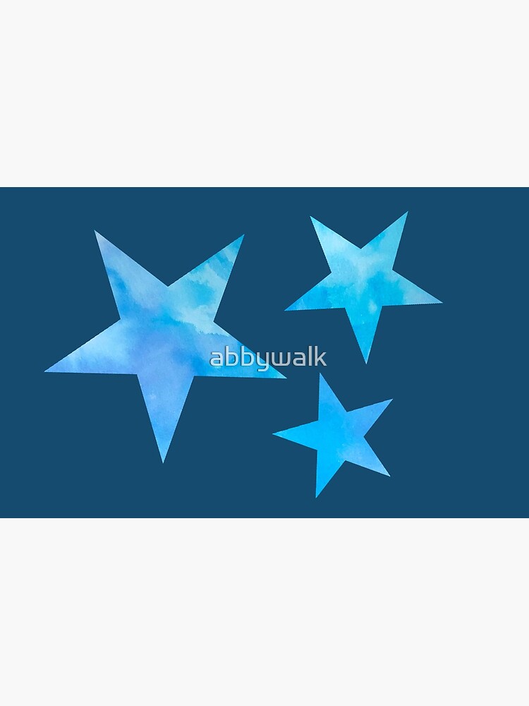 "Blue Watercolor Star Sticker Pack" Art Print for Sale by abbywalk ...