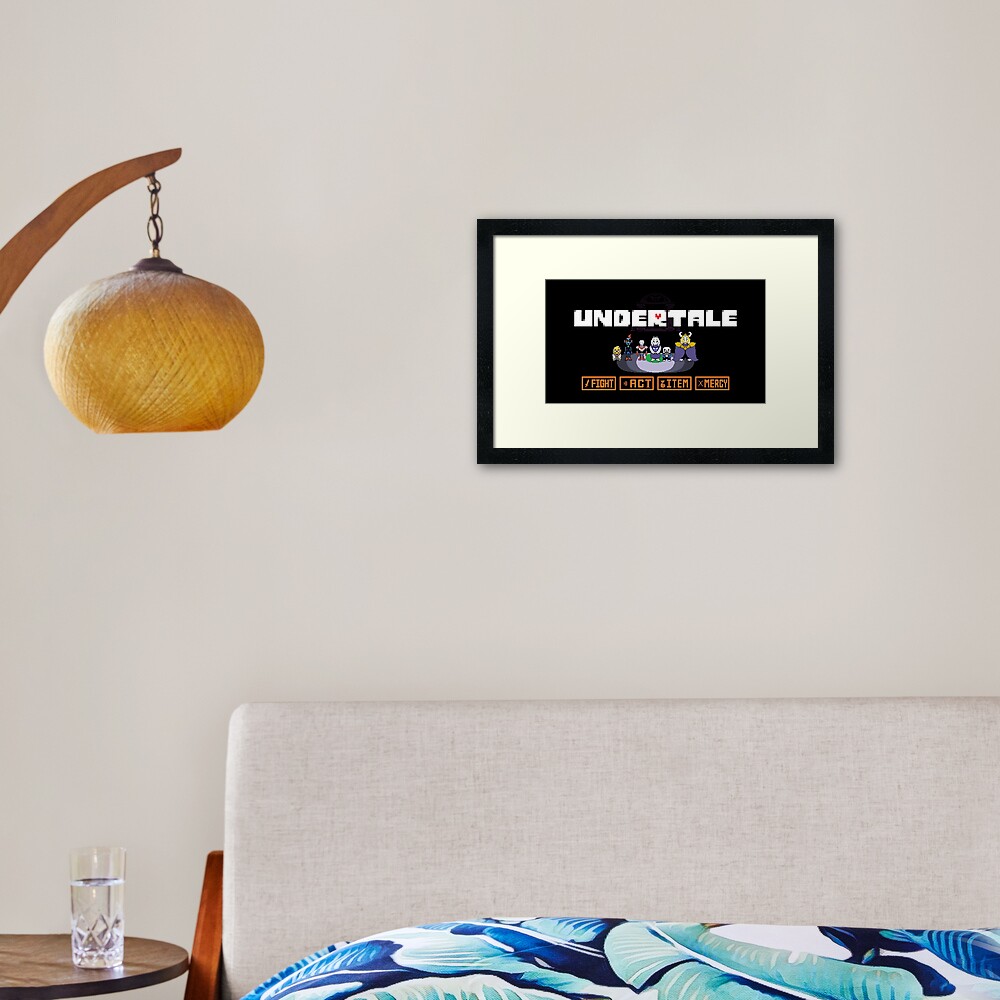"Undertale" Framed Art Print for Sale by PVTbubbles | Redbubble