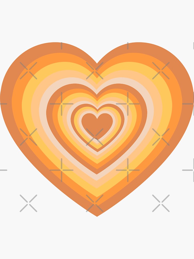 "Retro Heart" Sticker for Sale by fadedsprings | Redbubble