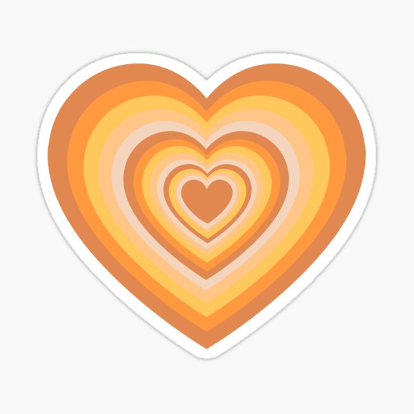 "Retro Heart" Sticker for Sale by fadedsprings | Redbubble