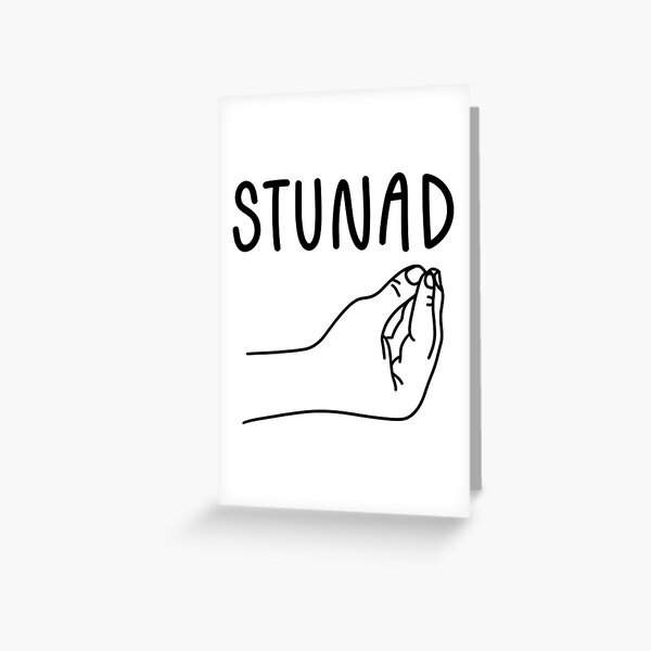 "Stunad - Growing up Italian - Black Outline" Greeting Card for Sale by ...