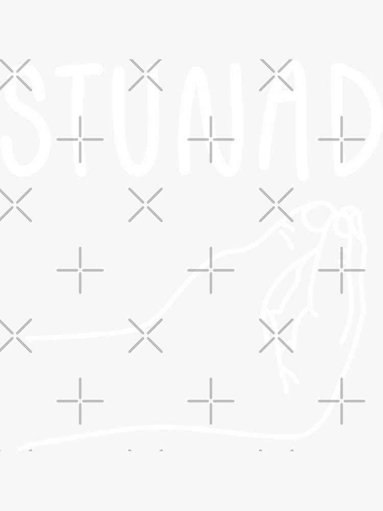"Stunad - Growing up Italian - White Outline" Sticker for Sale by ...