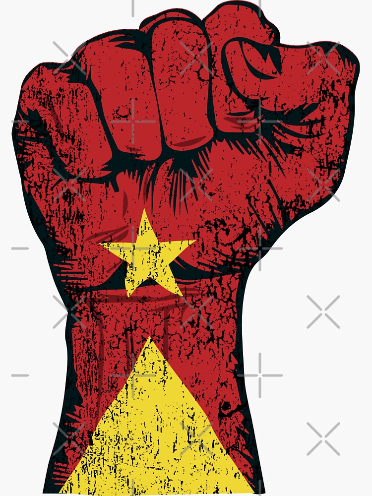 "Tigray Raised Fist" Sticker for Sale by yikunopia | Redbubble