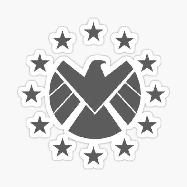 "SHIELD LOGO" Sticker by Agent34 | Redbubble