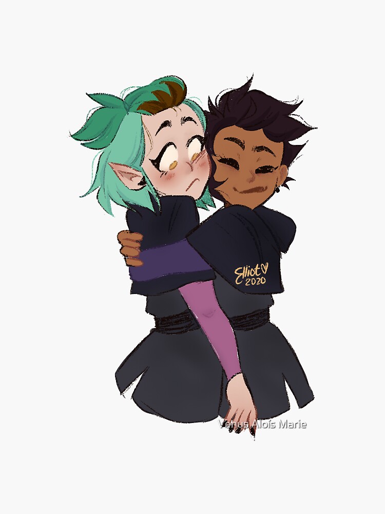 "hugs ! - lumity " Sticker by eellie | Redbubble