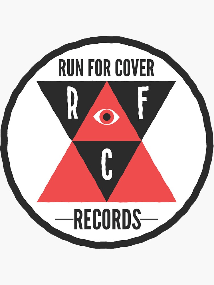"Run For Cover Records Logo" Sticker for Sale by kristenriello | Redbubble