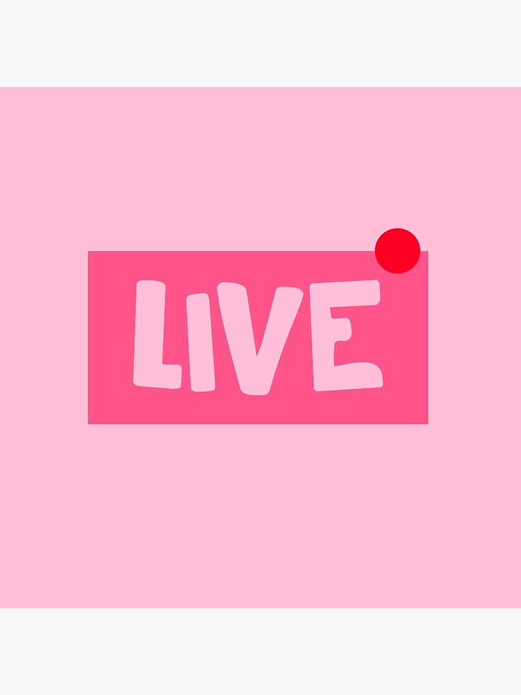 "Live in Pink" Poster for Sale by HeartEmotes | Redbubble