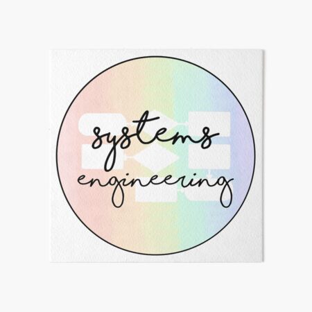 "Systems Engineering Rainbow Process Flowchart" Art Board Print for ...