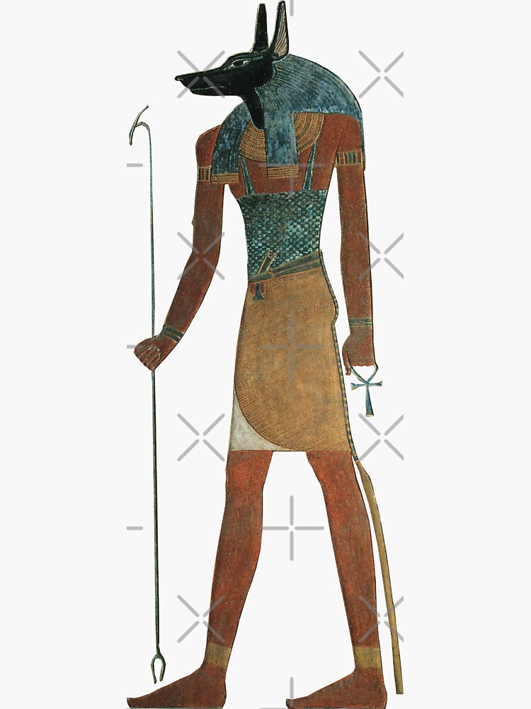"Anubis " Sticker for Sale by kamat-egypt | Redbubble