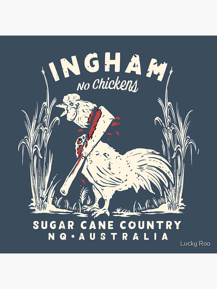 "Ingham" Sticker by Drawbauchery | Redbubble