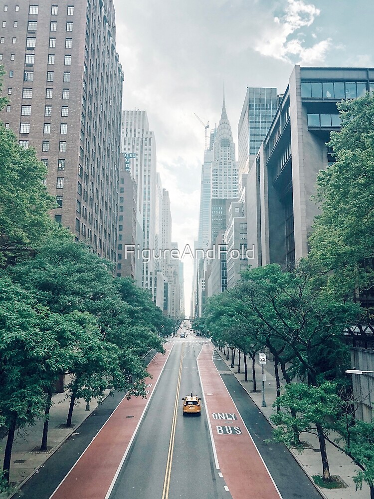 "New York Street view" Poster by FigureAndFold | Redbubble