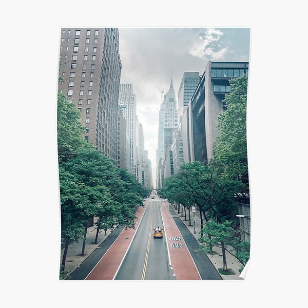 "New York Street view" Poster by FigureAndFold | Redbubble