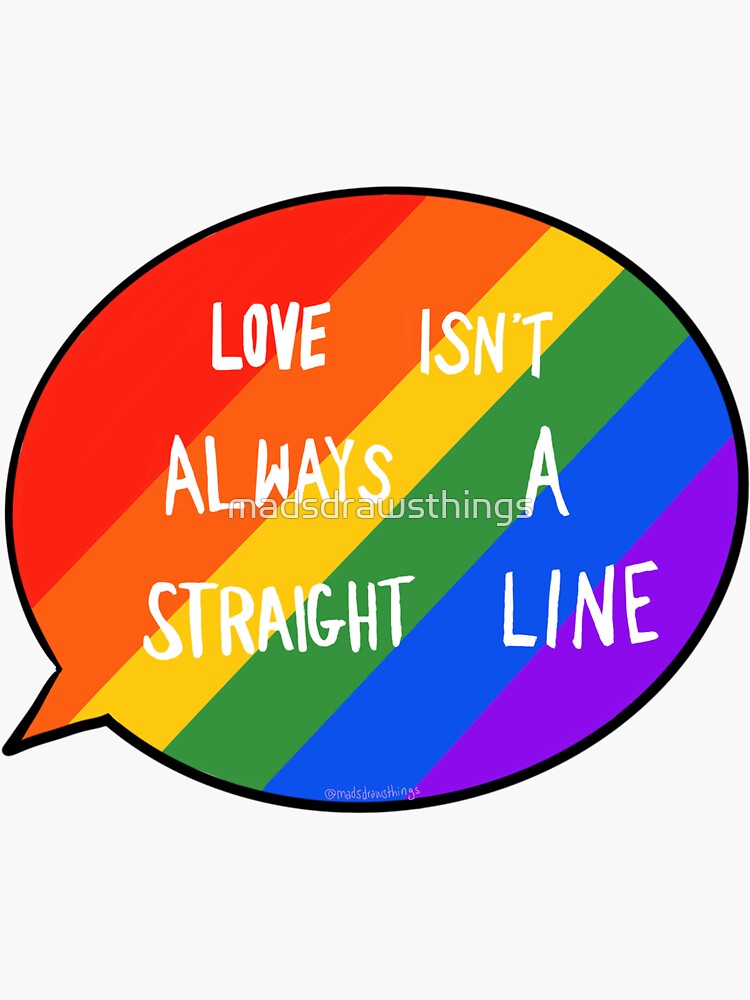 "Love, Victor “Love Isn’t Always A Straight Line”" Sticker for Sale by ...