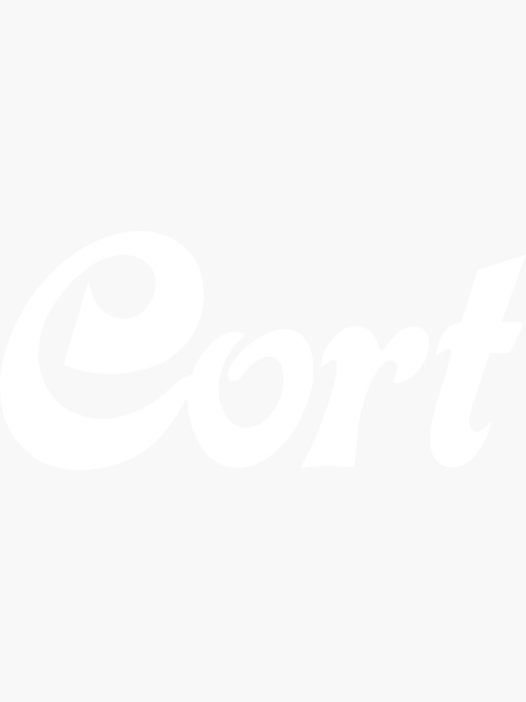 "Cort Guitars and Basses" Sticker for Sale by emliyflon | Redbubble