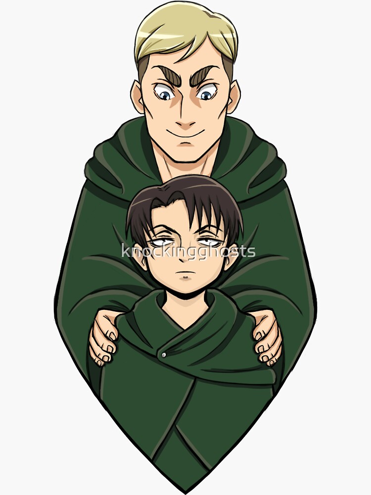 "Attack on Titan / Eruri / Erwin x Levi " Sticker for Sale by ...