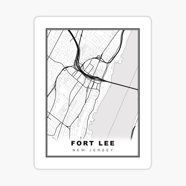 "Fort Lee Map" Sticker by sibudas | Redbubble