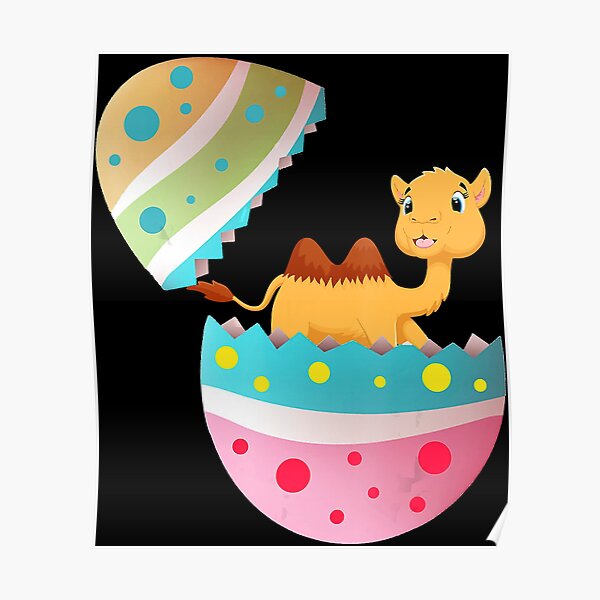 "Camel Easter Egg Funny Camel Easter " Poster for Sale by ...