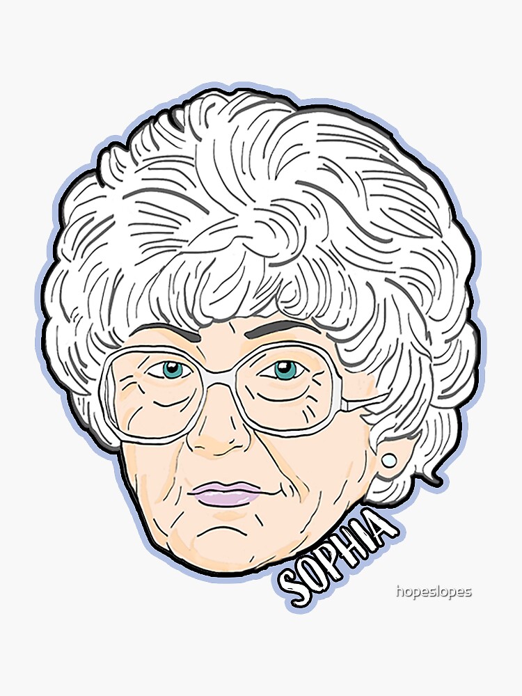 "The Golden Girls - Sophia " Sticker by hopeslopes | Redbubble
