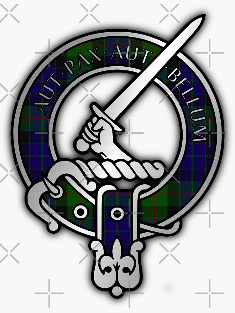 "Clan Gunn Crest & Tartan" Sticker for Sale by taylors8 | Redbubble