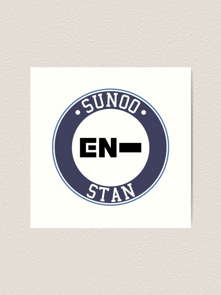 "Enhypen Sunoo stan logo" Art Print for Sale by Morcawork | Redbubble