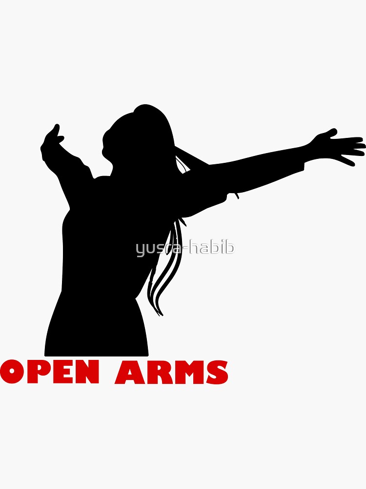 "Open arms" Sticker for Sale by yusra-habib | Redbubble