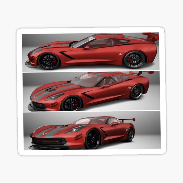 "Custom Chevrolet Corvette (C7)" Sticker for Sale by Logologotoon ...