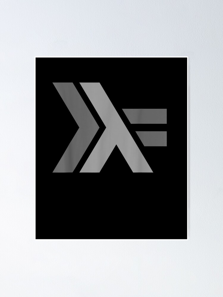 "Haskell-Programming-Language-Official-Logo" Poster for Sale by tpfn546 ...