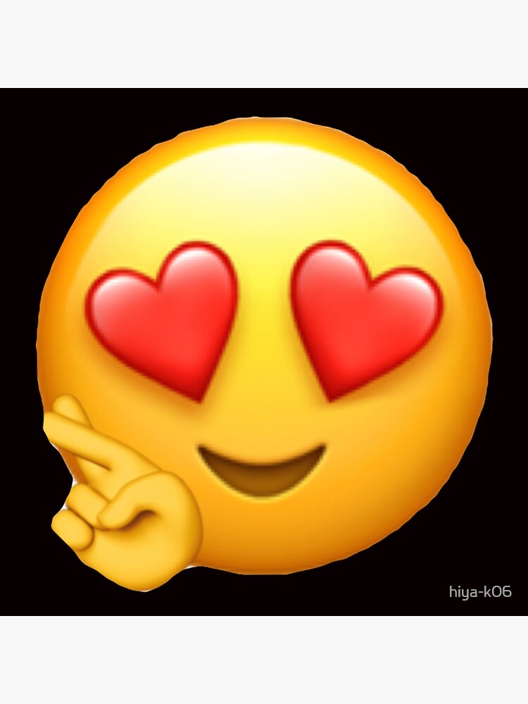 "heart eyes emoji " Poster for Sale by hiya-k06 | Redbubble