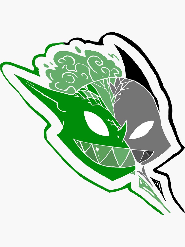 "Aromantic Goblin Pride Mask" Sticker for Sale by GoblinRevolt | Redbubble