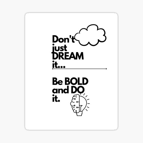 "Doers get things done!" Sticker for Sale by Saviantseven | Redbubble