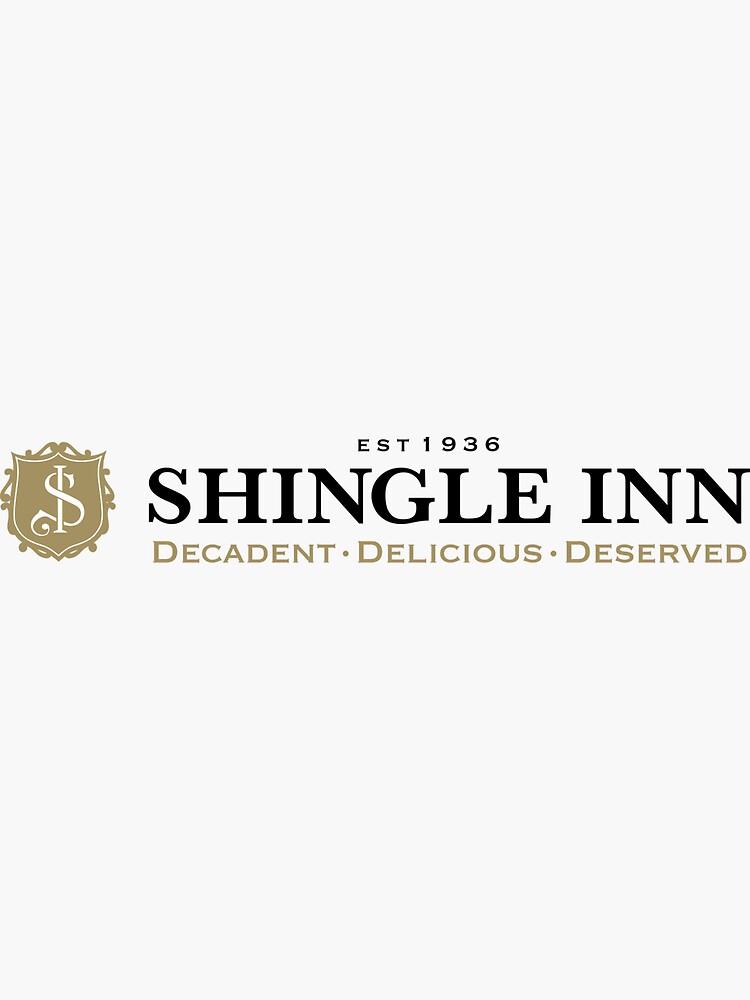 "Shingle Inn Resto" Sticker for Sale by Ashlan-design | Redbubble