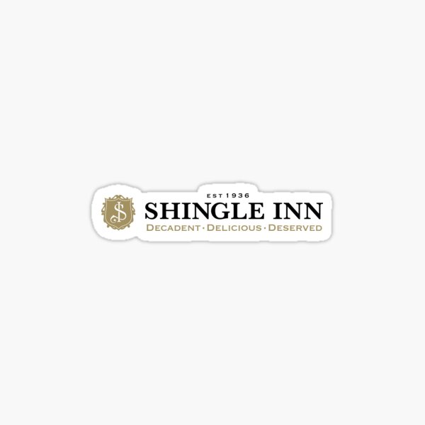 "Shingle Inn Resto" Sticker for Sale by Ashlan-design | Redbubble
