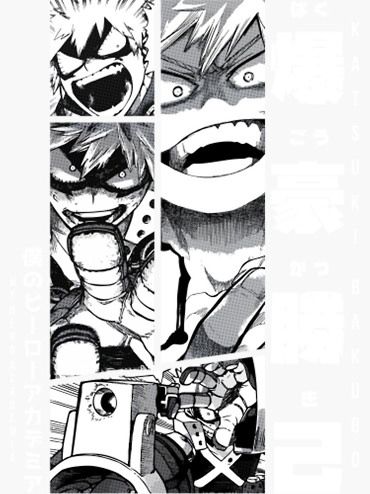 "Bakugo = MY HERO ACADEMIA = Manga Panel Design" Sticker for Sale by ...