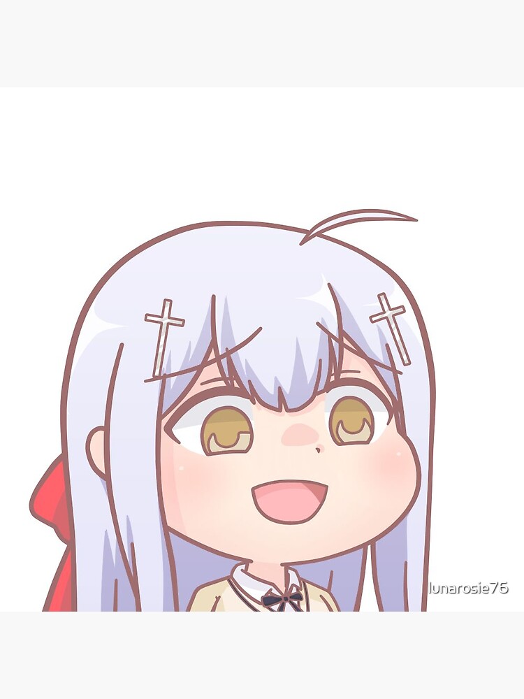 "Cute Purple anime girl" Sticker by lunarosie76 | Redbubble