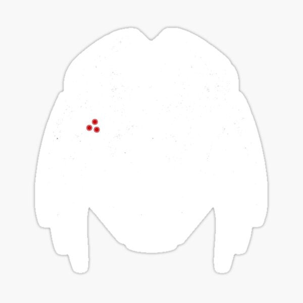 "Predator's white mask" Sticker for Sale by Cybertruck2024r | Redbubble