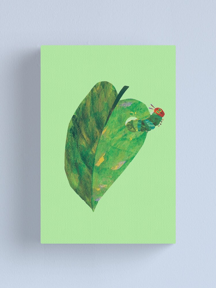 "The very hungry caterpillar leaf" Canvas Print by oldschool-kids ...