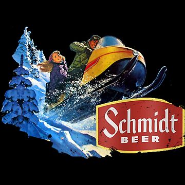 "Schmidt Beer Snowmobile Shirt" Sticker for Sale by Cybertruck2024r ...