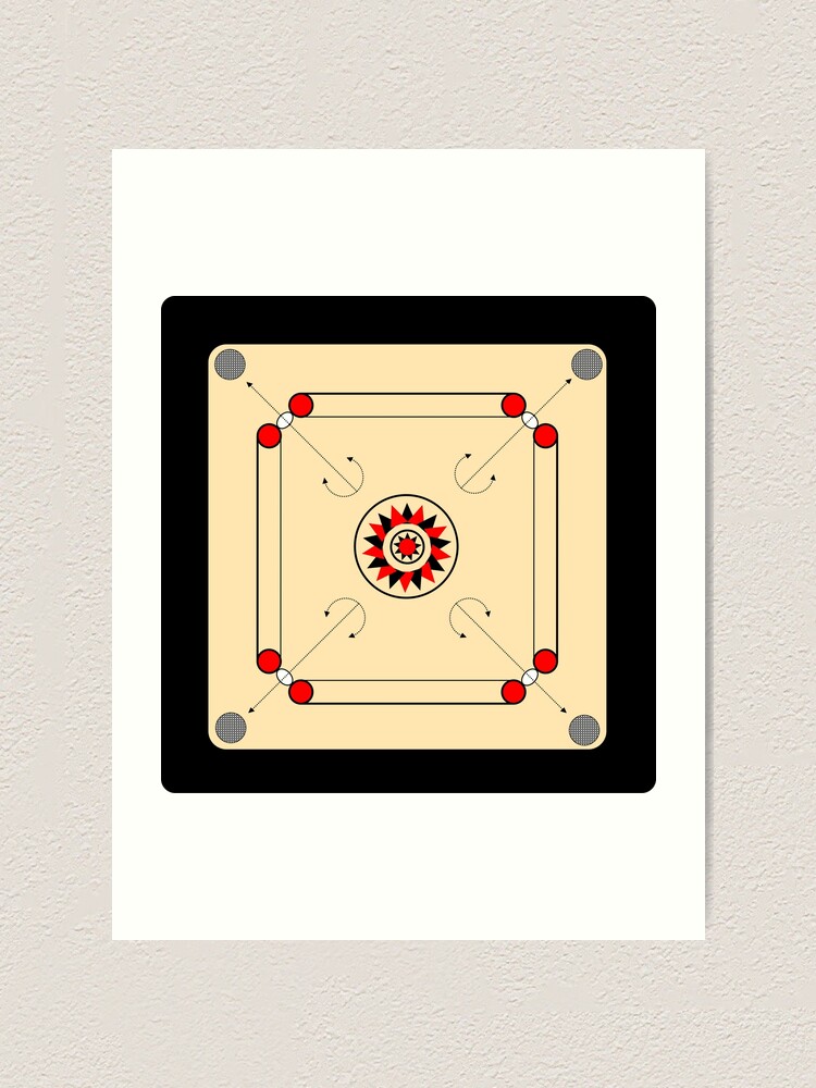 "CARROM BOARD" Art Print for Sale by Bozichey | Redbubble