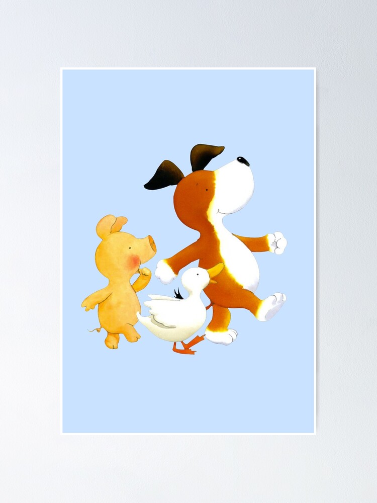 "Kipper the dog and friends" Poster for Sale by oldschool-kids | Redbubble