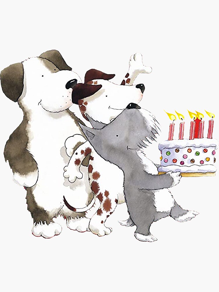 "Kipper the dog and friends birthday" Sticker by oldschool-kids | Redbubble