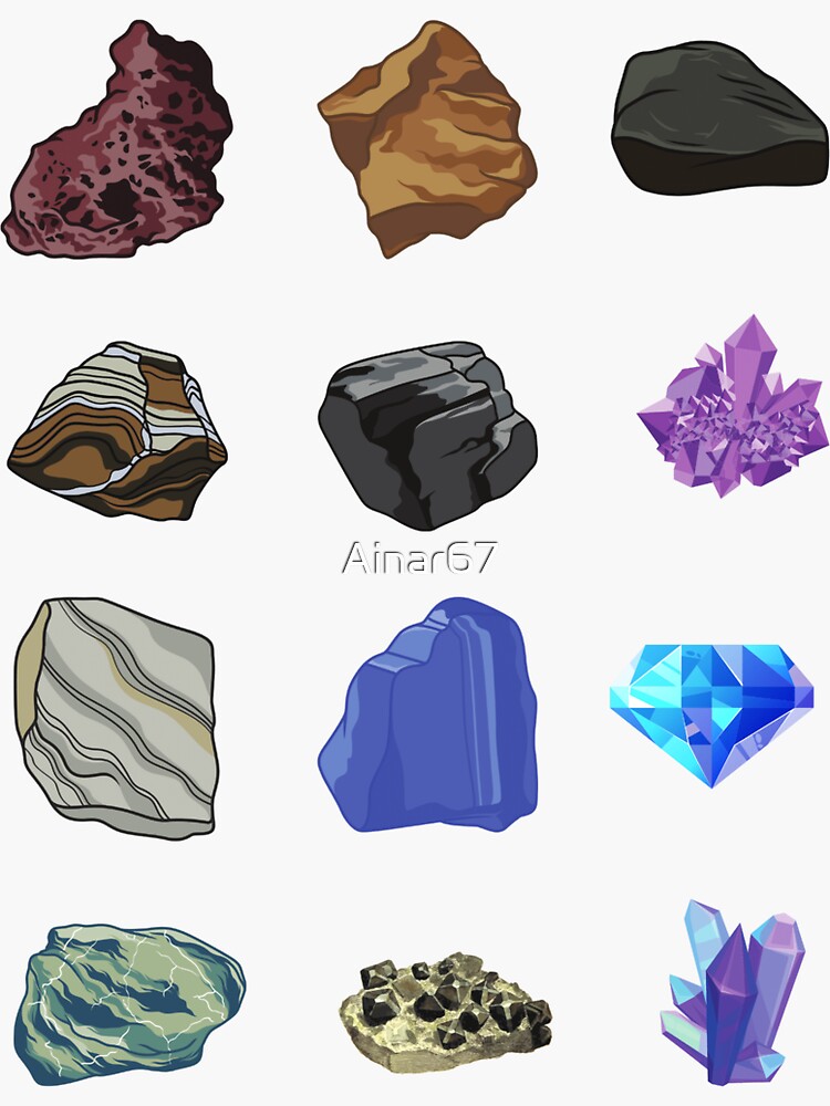 "Rocks, geology, geologist, " Sticker for Sale by Ainar67 | Redbubble
