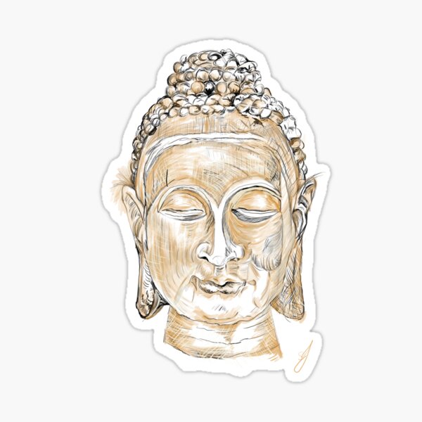 "Buddha" Sticker for Sale by jackpoint23 | Redbubble